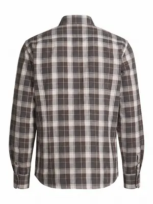 Peserico Long-sleeved Plaid Shirt