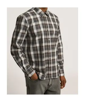 Peserico Long-sleeved Plaid Shirt