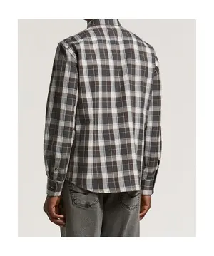 Peserico Long-sleeved Plaid Shirt