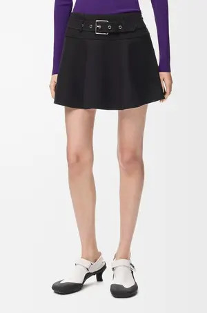 Loewe Mini Skirt In Cotton
