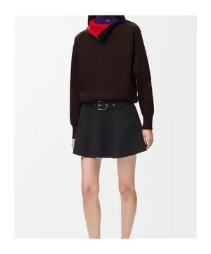 Loewe Mini Skirt In Cotton