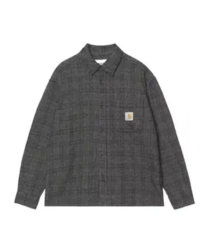 Carhartt Work In Progress L/s Bagley Shirt - Bagley Check, Black