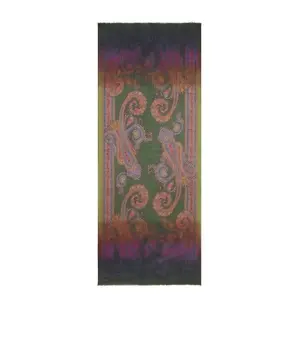 Etro Paisley-print Scarf - Green