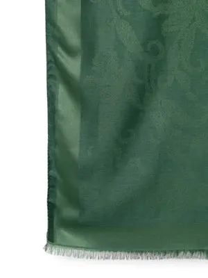 Etro Paisley-jacquard Fringed Scarf