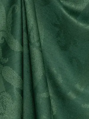 Etro Paisley-jacquard Fringed Scarf