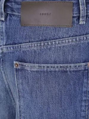 Soeur Joyce Wide-leg Denim Shorts