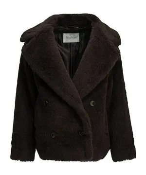 Max Mara Alcuno Double-breasted Coat - Brown