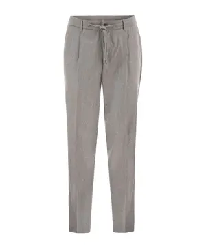 Peserico Drawstring Casual Trousers - Gray