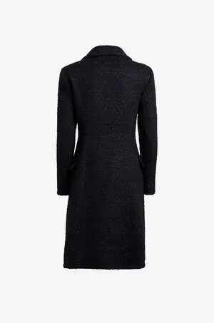 Etro Tweed Notched-lapels Coat - Navy Blue