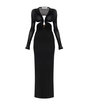Christopher Esber Cut-out Long-sleeve Dress