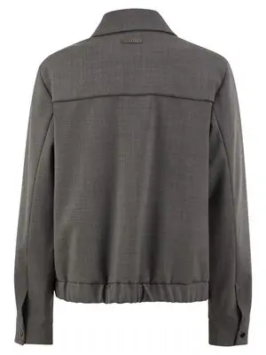 Peserico Long-sleeve Casual Zip-up Jacket