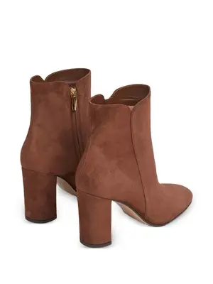 GIANVITO ROSSI Suede Block-heel Ankle Boots