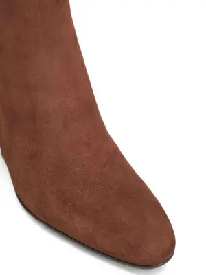 GIANVITO ROSSI Suede Block-heel Ankle Boots
