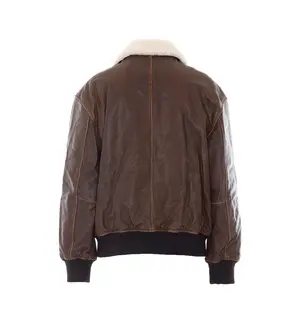 DUNST Oversized Shearling Collar Jacket