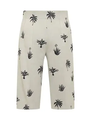 JIL SANDER Palm Tree-print Shorts