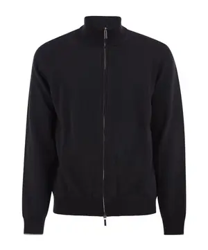 Peserico Long-sleeve Casual Zip-up Jacket - Black