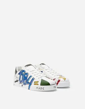 Dolce & Gabbana New Dglimited Portofino Sneakers - White