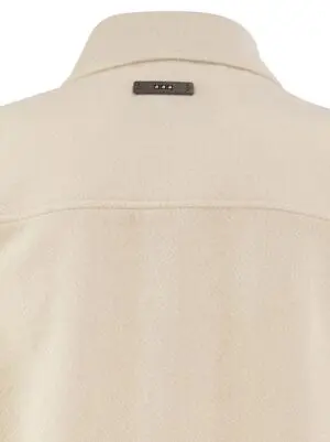 Peserico Button-front Long-sleeve Casual Shirt-style Jacket