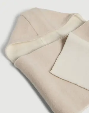 Brunello Cucinelli Hooded Wool And Cashmere Knit Scarf