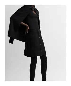 TOTEME Buttoned Cashmere Skirt - Black