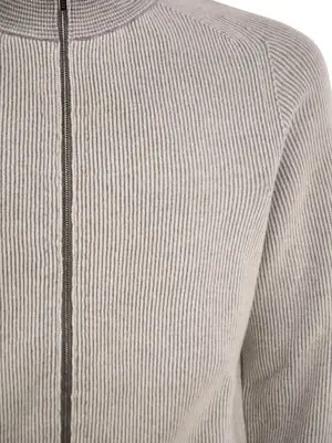Peserico Long-sleeve Ribbed Casual Jacket - No