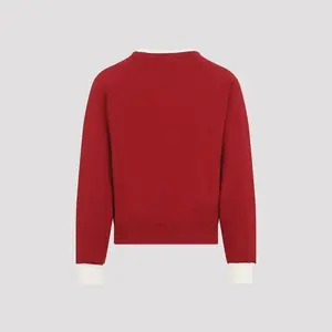 AMI Paris Logo Embroidered Crewneck Sweatshirt