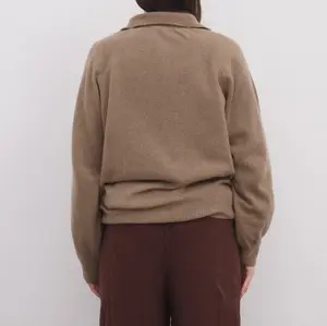 BASERANGE Long-sleeved Knit Polo Shirt