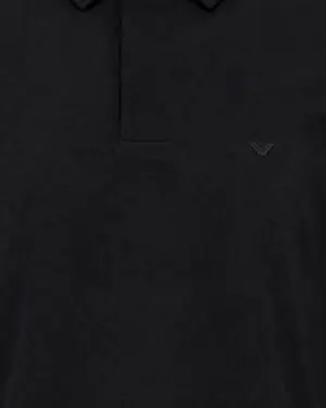 Emporio Armani Button Detailed Long-sleeved Polo Shirt