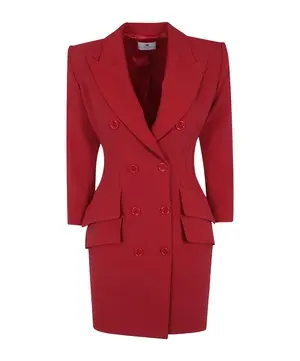 Elisabetta Franchi Double-breasted Coat Dress