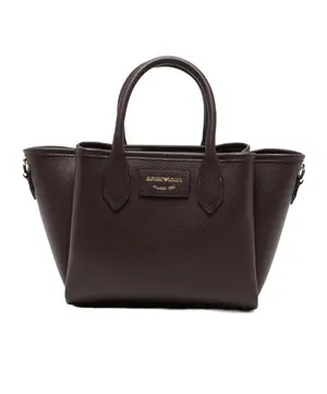 Emporio Armani Grained-leather Tote Bag