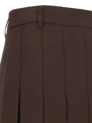DUNST Pleated Midi Skirt