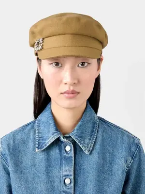 ROGER VIVIER Broche Embellished Sailor Hat