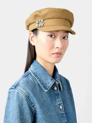 ROGER VIVIER Broche Embellished Sailor Hat