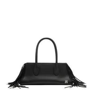 Amiri Fringe Honey 40 Shoulder Bag - Black