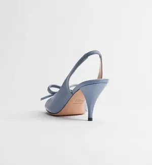 Dior Bow Heeled Slingback Sandal - No
