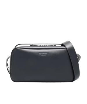 Emporio Armani Logo-stamp Leather Shoulder Bag