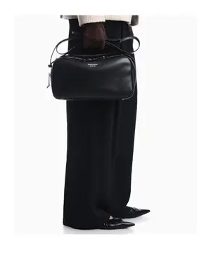 Emporio Armani Logo-stamp Leather Shoulder Bag