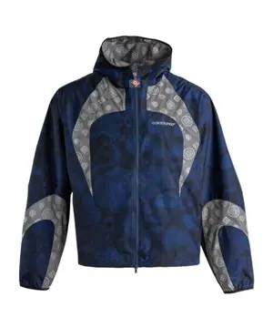 Casablanca Monogram Panel Hooded Jacket