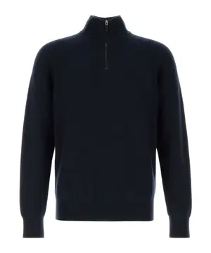 Zegna Oasi Cashmere Zip Mock Knitted Sweater - No