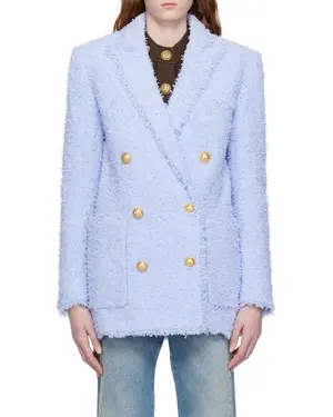 Balmain Tweed Double Breasted Jacket