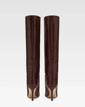 Paris Texas Stiletto 85 Embossed Knee-high Boots