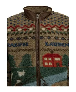 Polo Ralph Lauren Fleece Intarsia Zip Jacket