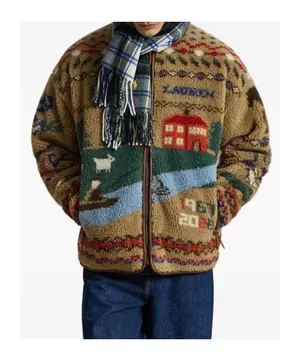 Polo Ralph Lauren Fleece Intarsia Zip Jacket