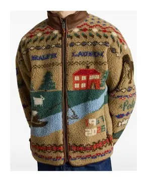 Polo Ralph Lauren Fleece Intarsia Zip Jacket