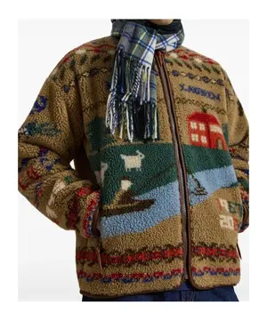 Polo Ralph Lauren Fleece Intarsia Zip Jacket