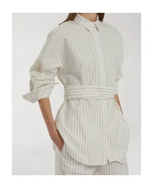 Fabiana Filippi Striped Long-sleeved Shirt