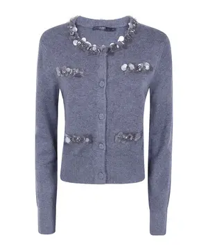 Seventy Embellished Jumper - Grey