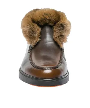 Santoni Fleece Ankle Boots
