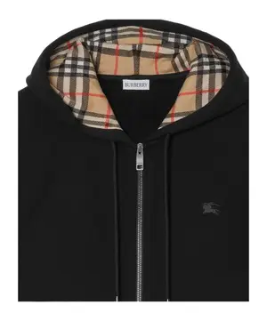 Burberry Check Hood Zip Hoodie