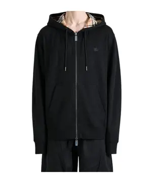 Burberry Check Hood Zip Hoodie